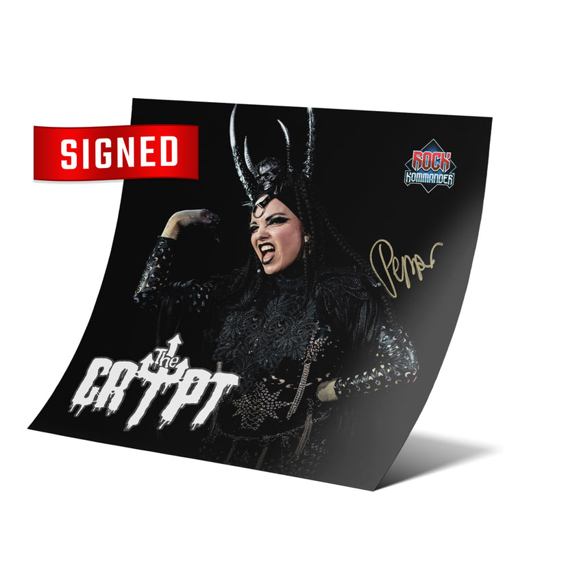 The Crypt - "The Crypt" (LP) - Dark Orange with artist signed card ...